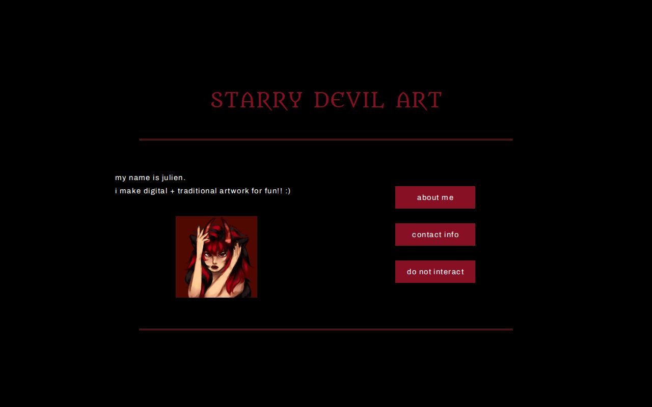 starry devil art